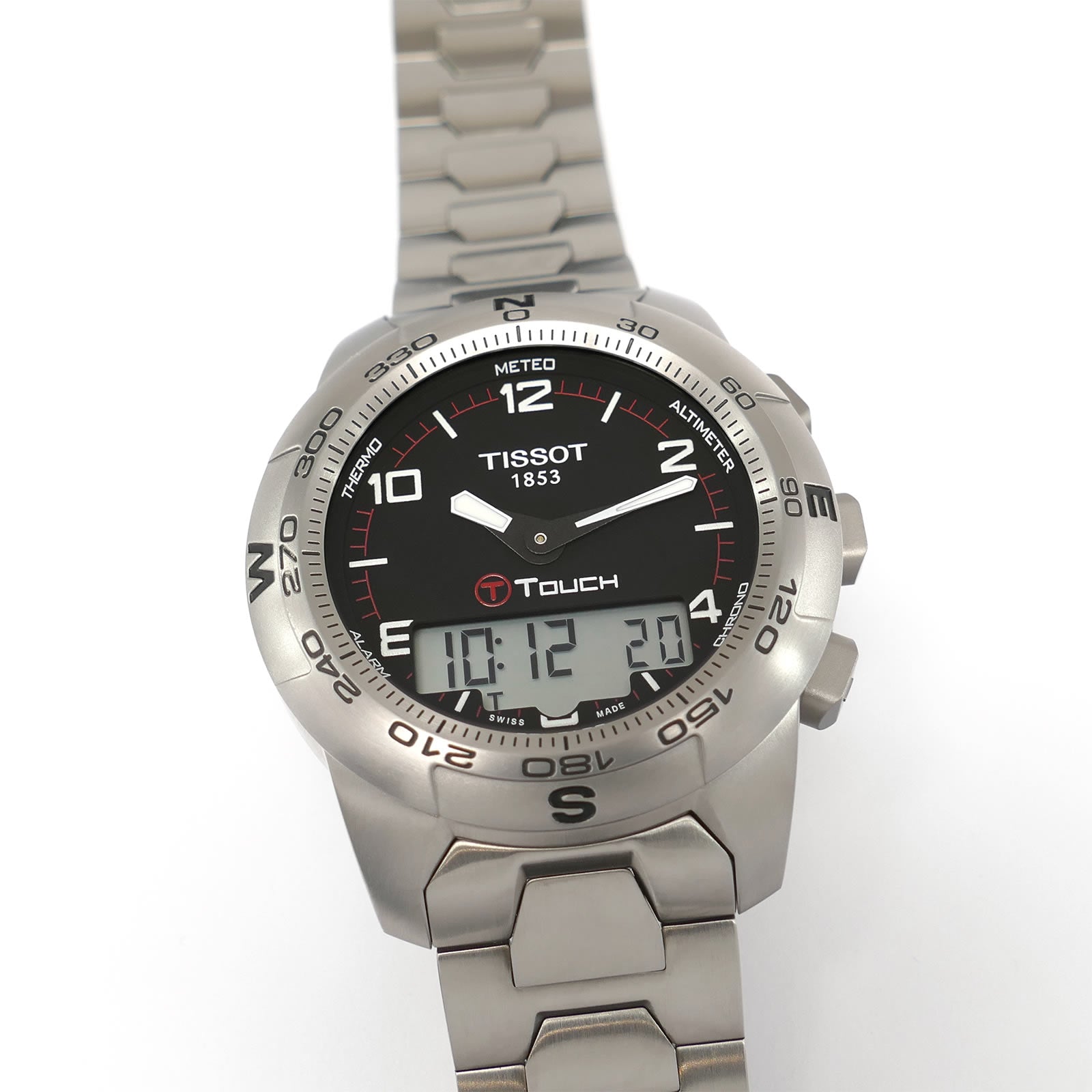 Tissot T-Touch II Men's Black Dial 43mm Titanium T047420A Touch Screen ...