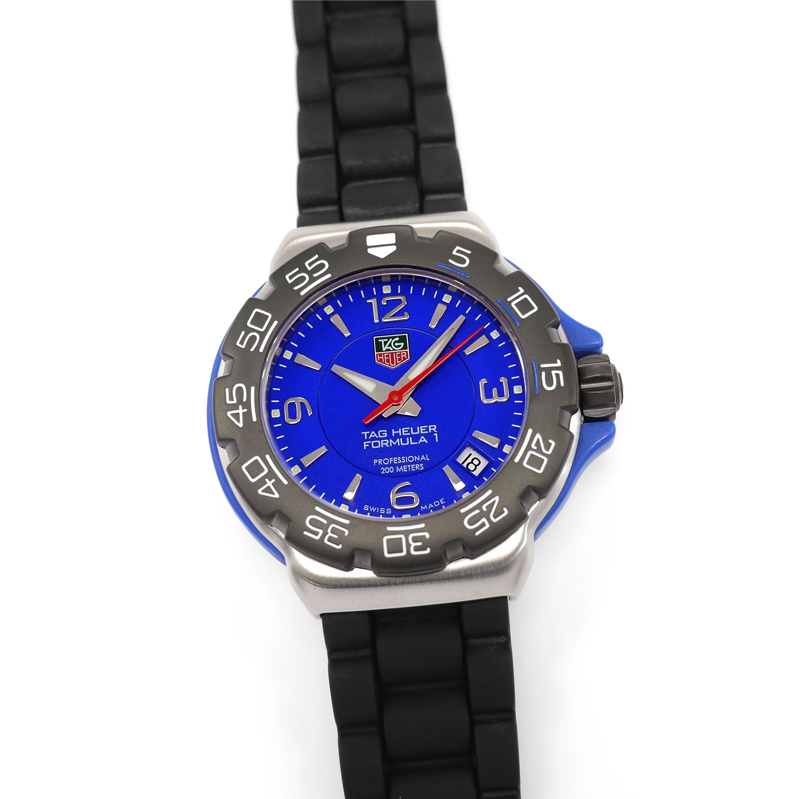 TAG Heuer Formula 1 WAC1212 Blue Dial Men's 35mm Mid Size – SWWatches