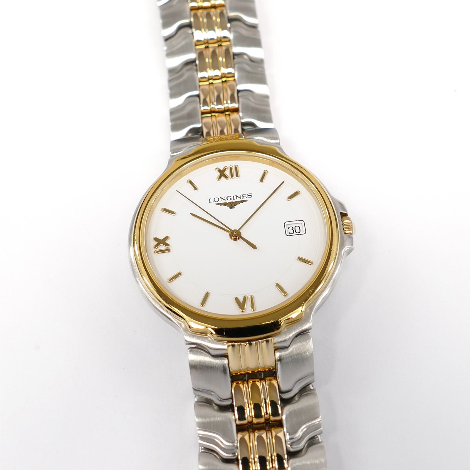 Longines Flagship White Dial L5.646.3 Stainless Steel & Gold 33mm ...