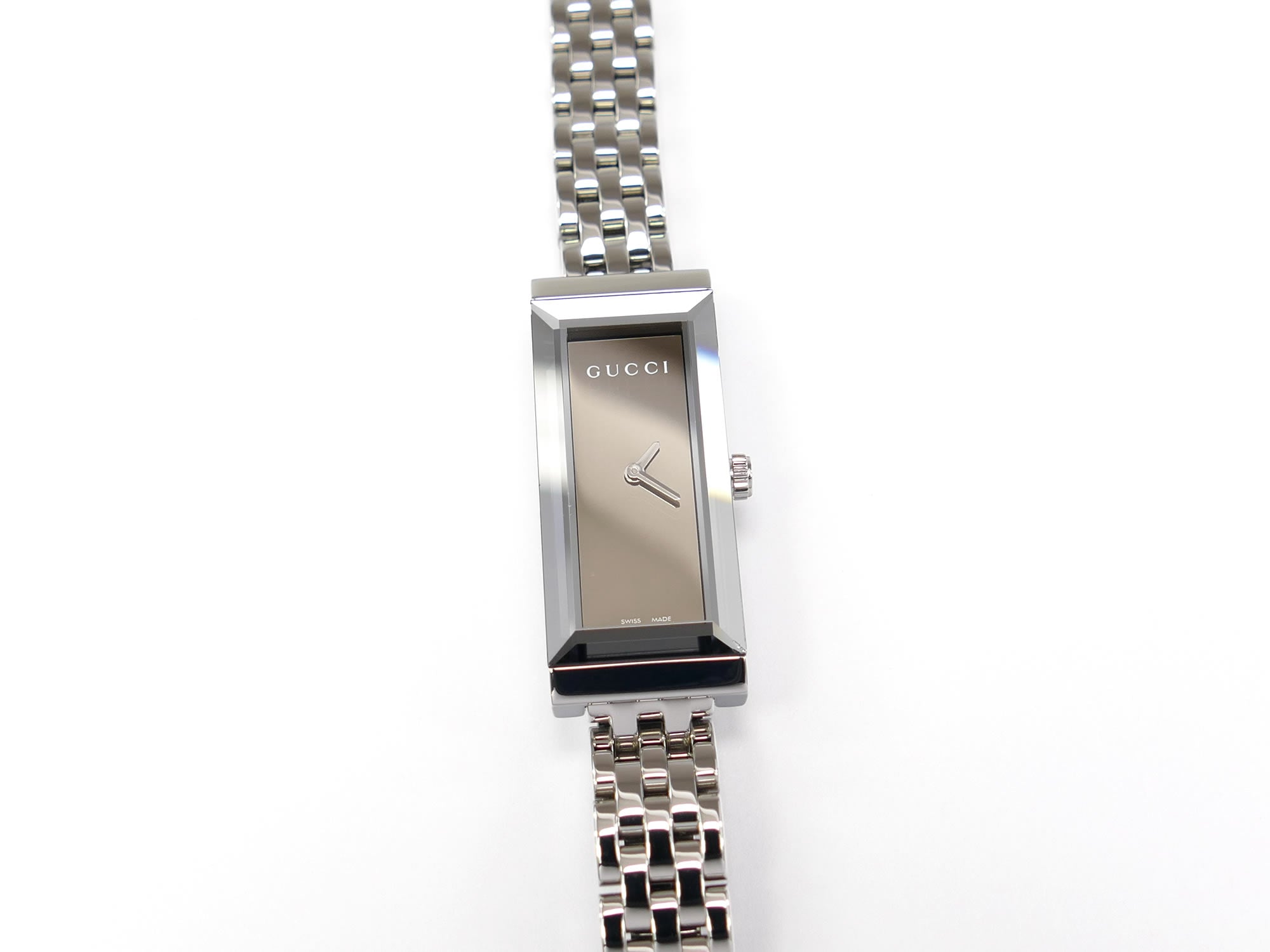 Gucci G-Frame 127.5 Rectangular Mirror Dial with Box & Papers – SWWatches