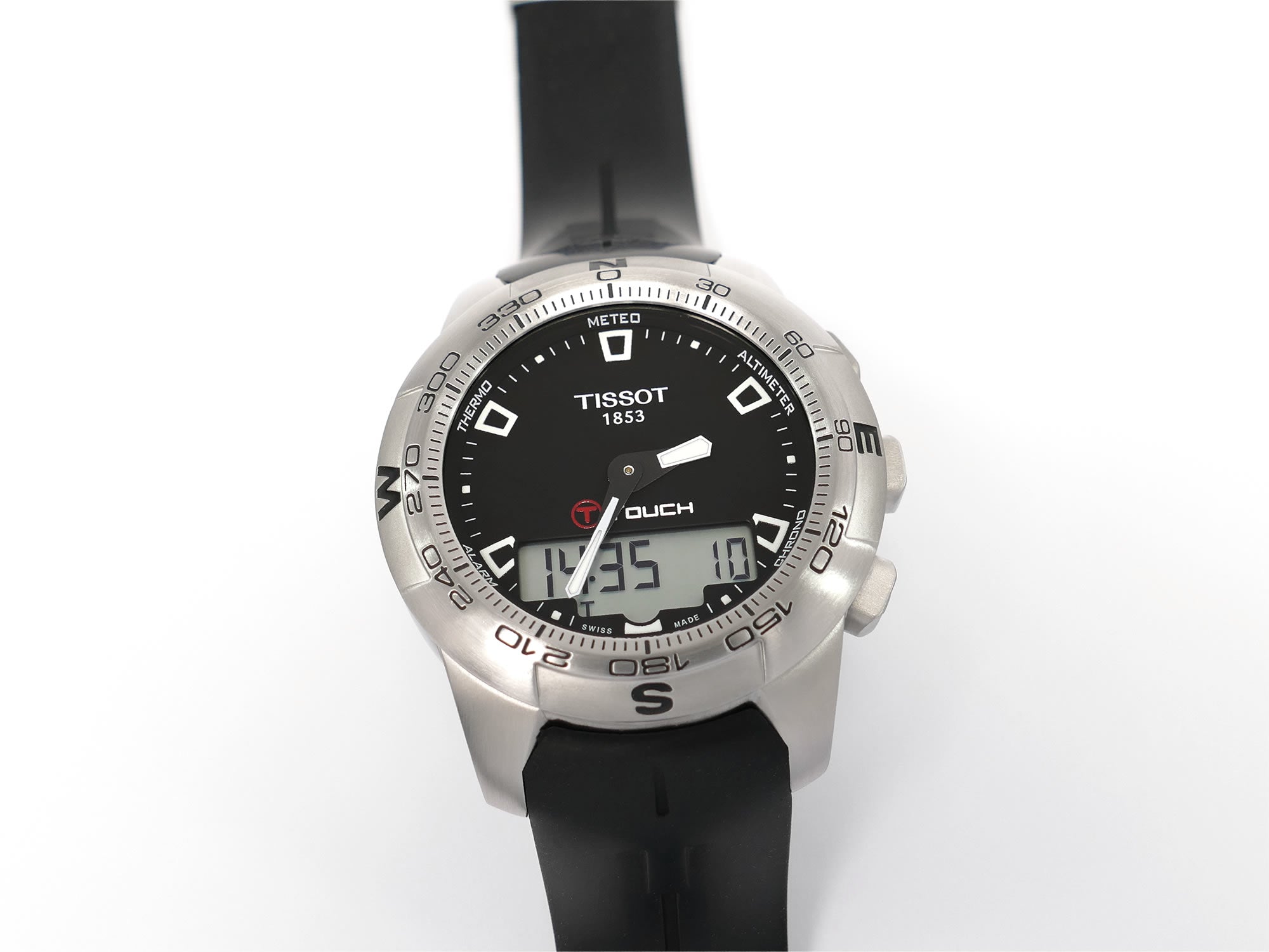 Tissot T-Touch II T047420A Black Stainless Steel Touch Screen – SWWatches