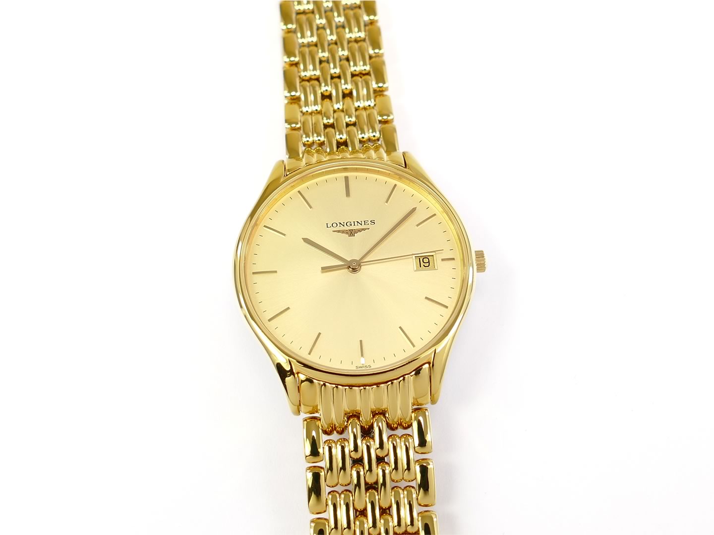 Longines Lyre 18k Gold PVD with Date L4.759.2.32.8 – SWWatches