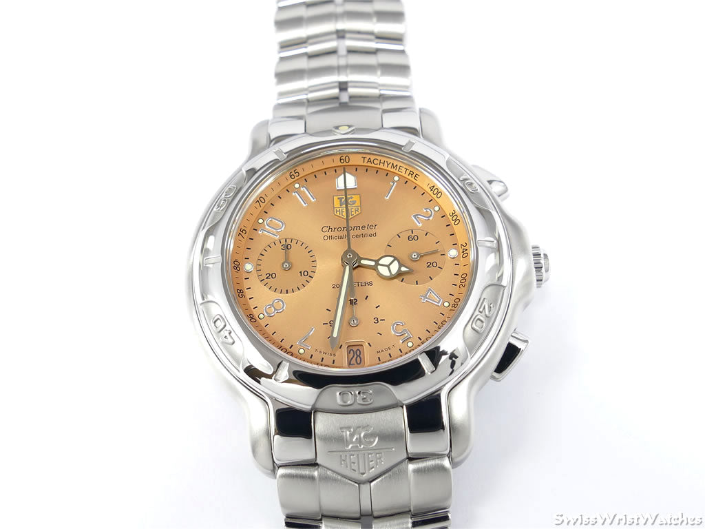 TAG Heuer 6000 Copper Dial Chronometer CH5111 Automatic Chronograph ...